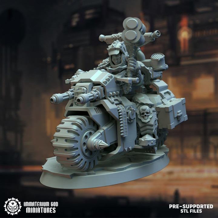 3D Printable Iron riders set by Immaterium God Miniatures