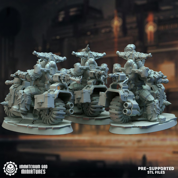 3D Printable Iron riders set by Immaterium God Miniatures