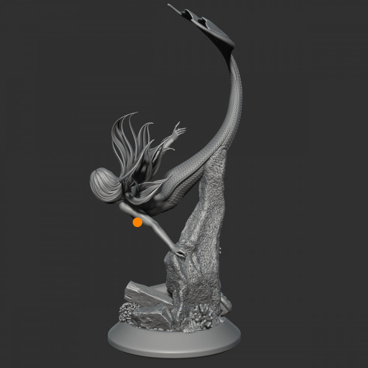 3D Printable Mermaid by Aronon