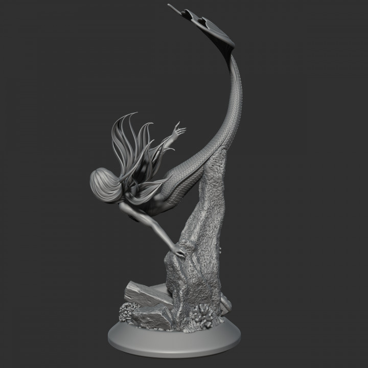 3D Printable Mermaid by Aronon