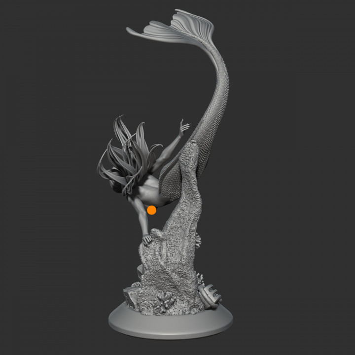3D Printable Mermaid by Aronon