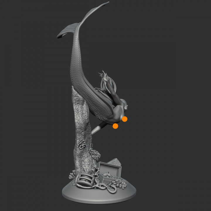 3D Printable Mermaid by Aronon