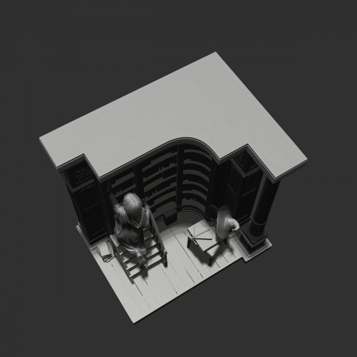 3D Printable Library, bookends by Aronon