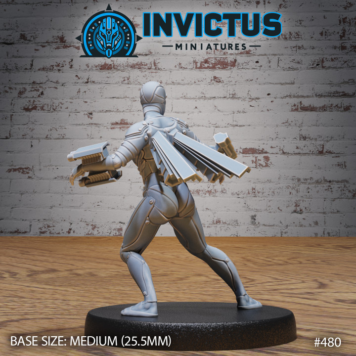 3D Printable Cyber Woman / Cyberpunk Humanoid Hero / Superhero ...