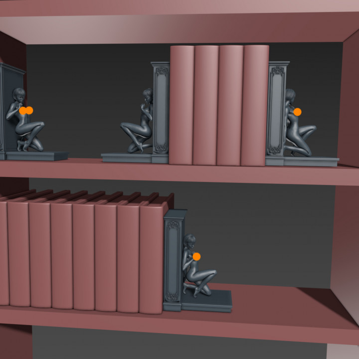 3D Printable Bookends v2 by Aronon