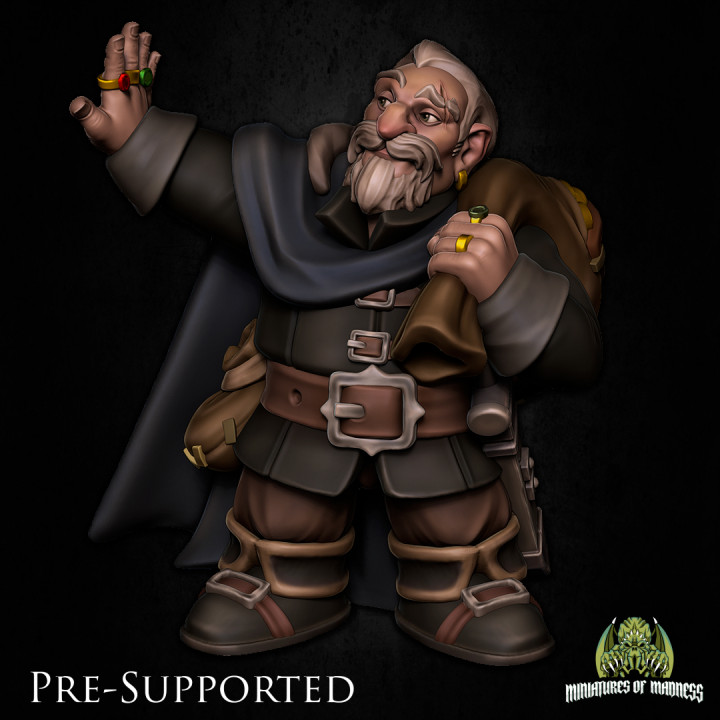 3D Printable Darver Cavehide [PRE-SUPPORTED] Rogue Dwarf Thief by ...