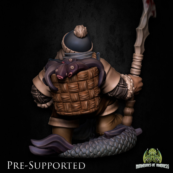 3D Printable Doldohr Frostpick [PRE-SUPPORTED] Dwarf Artic Fisher by ...