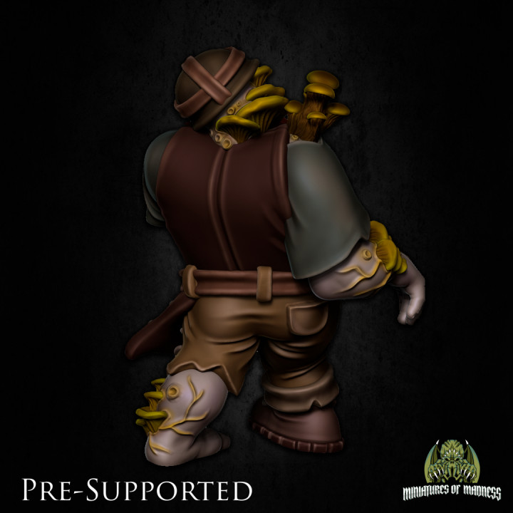3D Printable Zombie Miner 1 [PRE-SUPPORTED] Dwarf Infected by ...