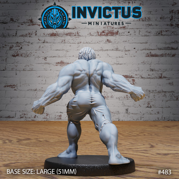 3D Printable Gamma Beast / Cyberpunk Humanoid Hero / Superhero ...