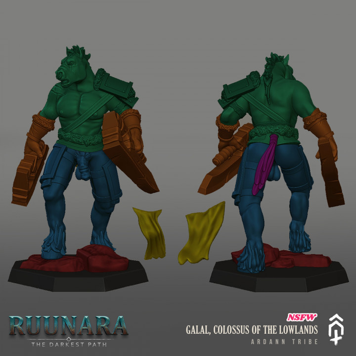3D Printable NSFW RUUNARA - Galal, Colossus of the lowlands by EVOD ...