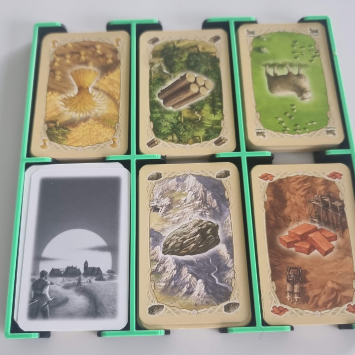 3D Printable Card trays - any size - all cards supported, sleeved and ...