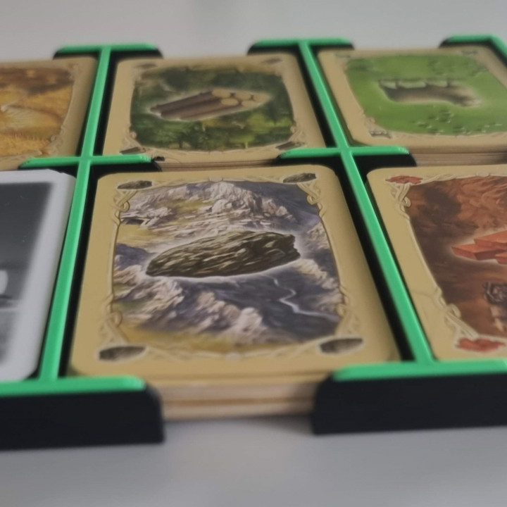 3D Printable Card trays - any size - all cards supported, sleeved and ...
