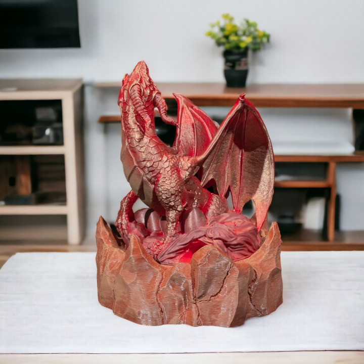 3D Printable Ancient Misty Dragon by Stlflix