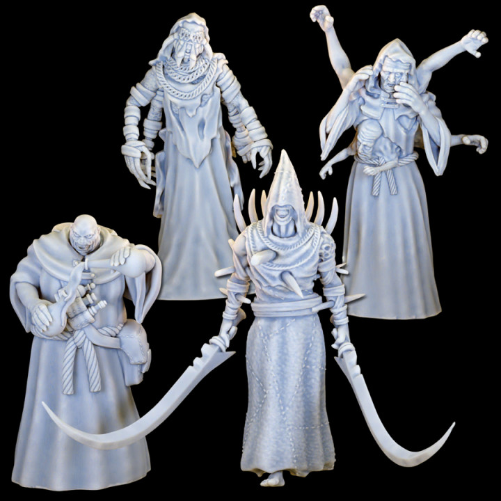 3D Printable Mutated Cultists - Murderous Tabletop Cultists Collection ...
