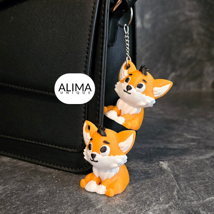 3D Printable Baby wolf keychain by ALIMA UNIQUE DESIGNS