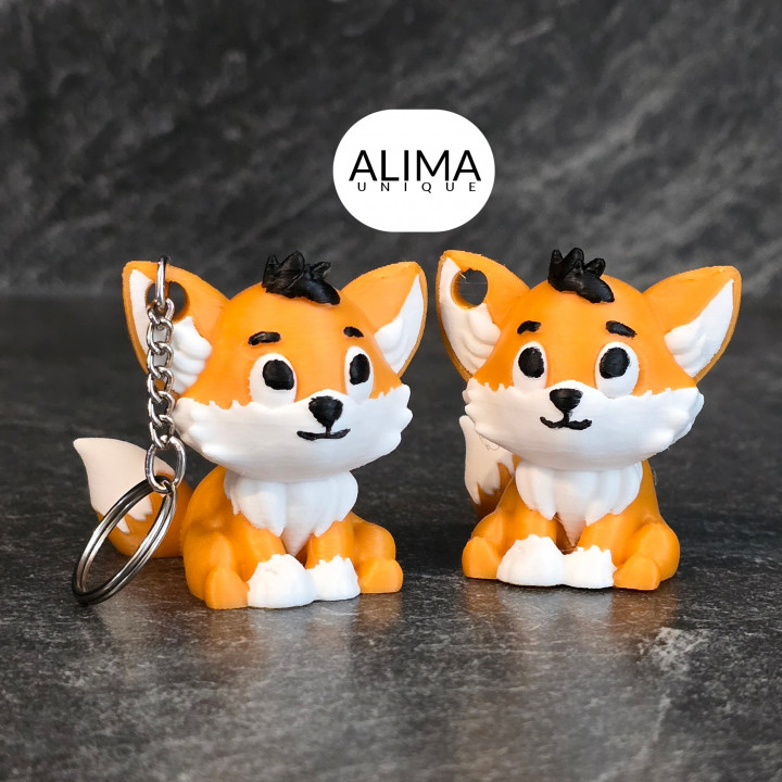 3D Printable Baby wolf keychain by ALIMA UNIQUE DESIGNS