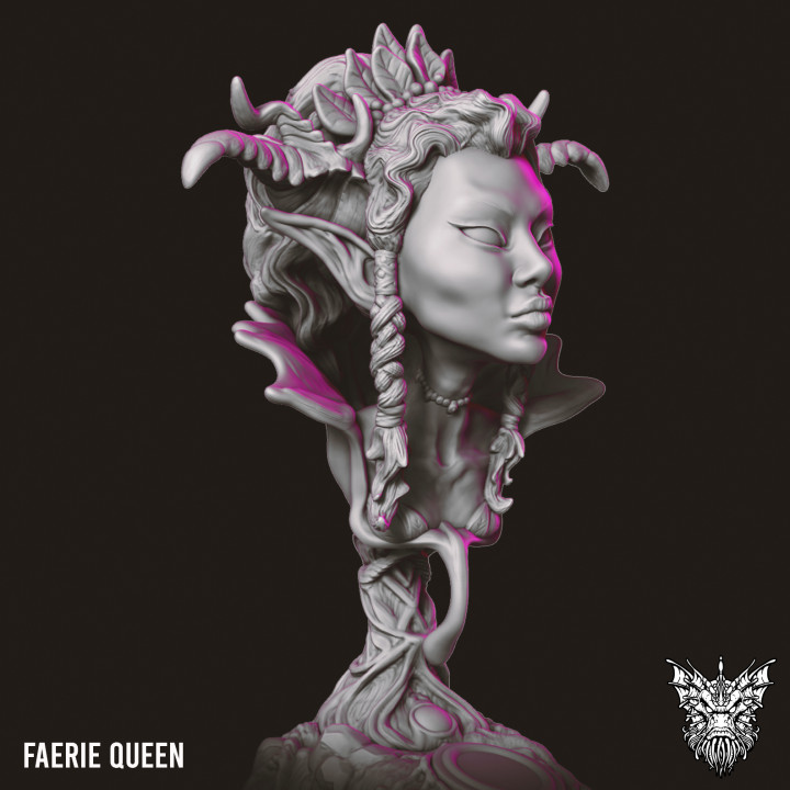 3D Printable Faerie Queen - Statue by Maelstrom Makers