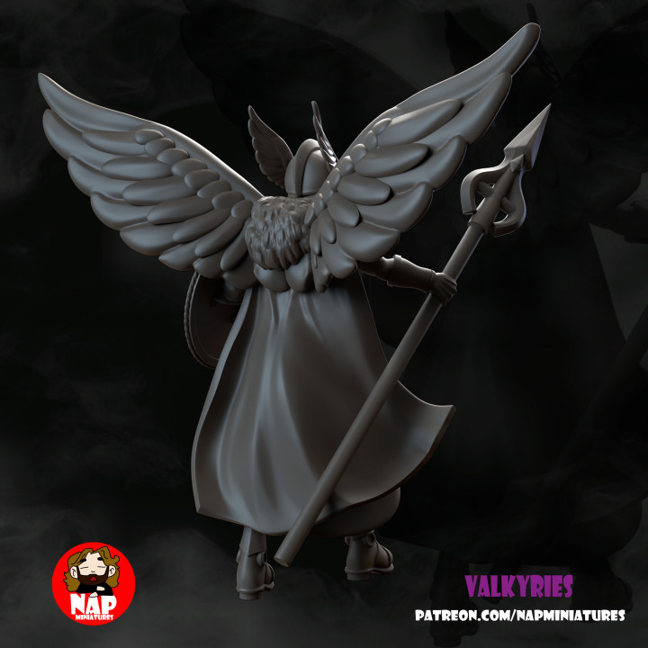 3D Printable Valkyrie Winged by Nap Miniatures by Nacho Nogués Requena