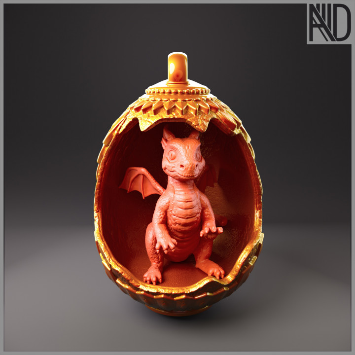 3D Printable Box, dragon v1 by Aronon