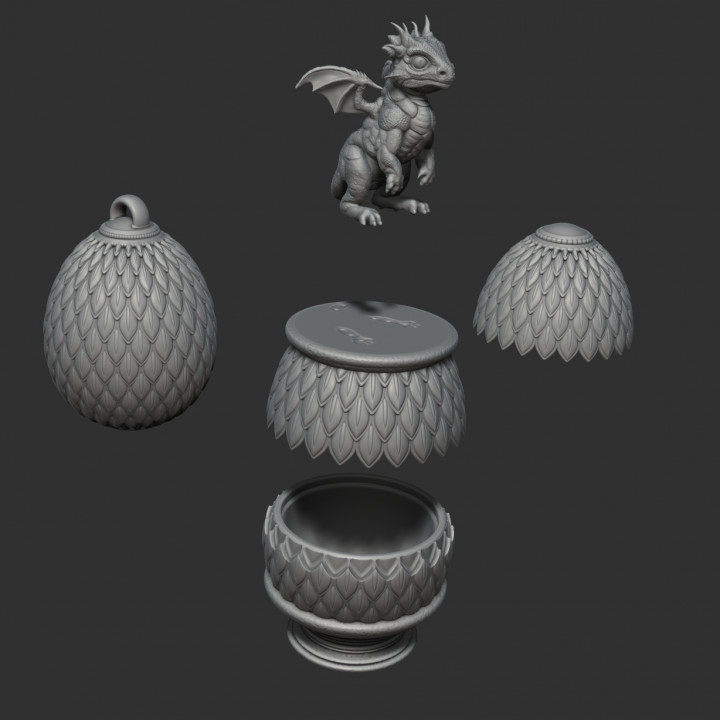 3D Printable Box, dragon v2 by Aronon