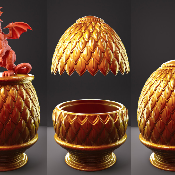 3D Printable Box, dragon v2 by Aronon