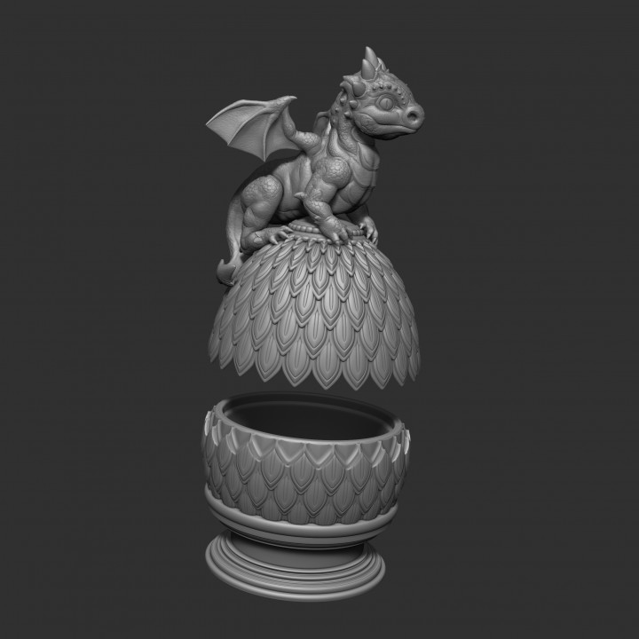 3D Printable Box, dragon v3 by Aronon