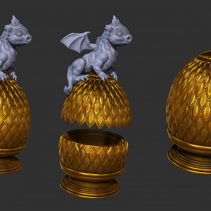 3D Printable Box, dragon v3 by Aronon