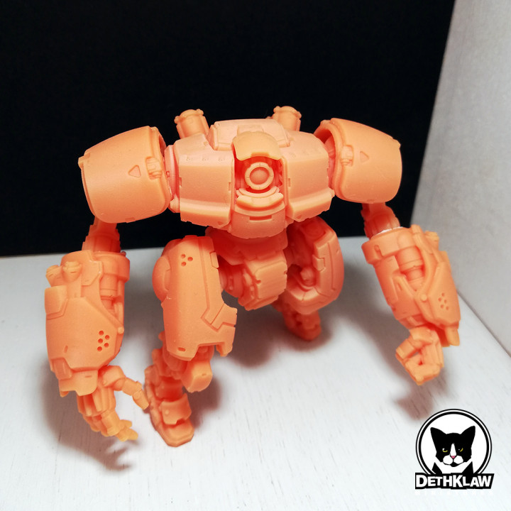3D Printable PUG-1 Robot by DethKlaw Miniatures