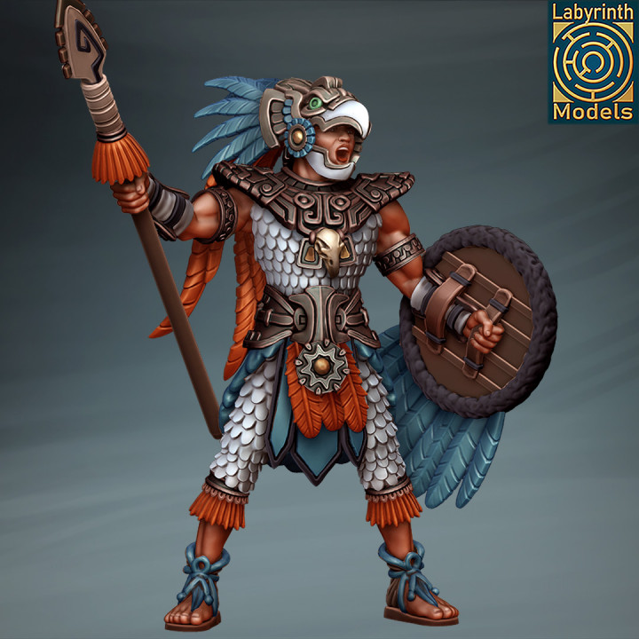 3D Printable Eagle Warriors - 32mm scale by Labyrinth Models