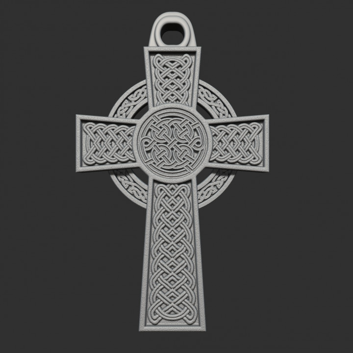 3D Printable Celtic Cross, Keychain by Aronon