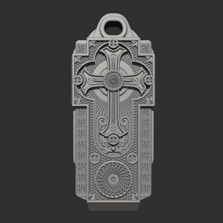 3D Printable Armenian Cross, Keychain by Aronon