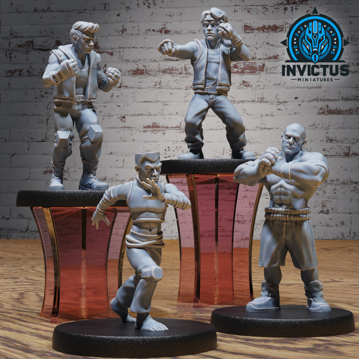 3D Printable Martial Art Master Set / Brave Fighter / Justice Seeker ...