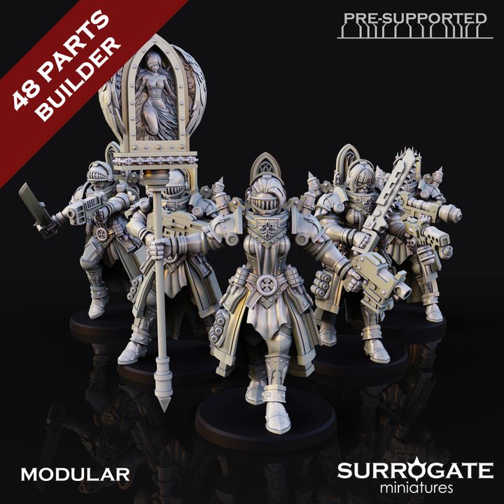 3D Printable Daughters of Dawn Daughters Squad, Surrogate Miniatures ...