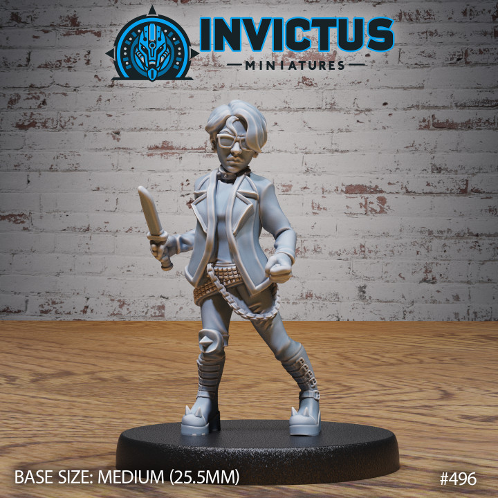 3D Printable City Fighter Set / Cyberpunk Criminal Humanoid ...