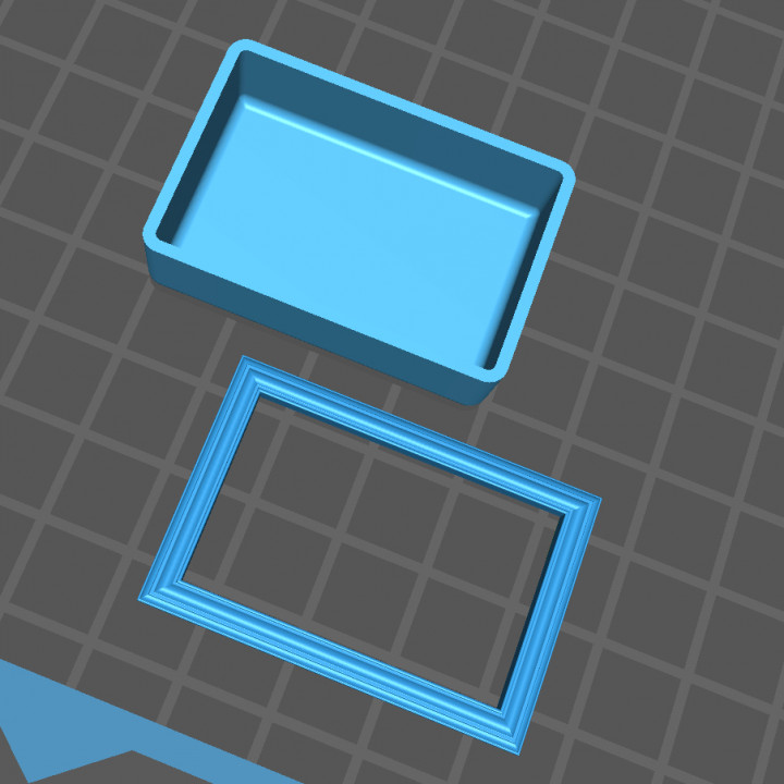3D Printable Diorama Frame 3 - With Different Boxes by Oliver Spaeth