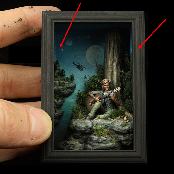 3D Printable Diorama Frame 3 - With Different Boxes by Oliver Spaeth