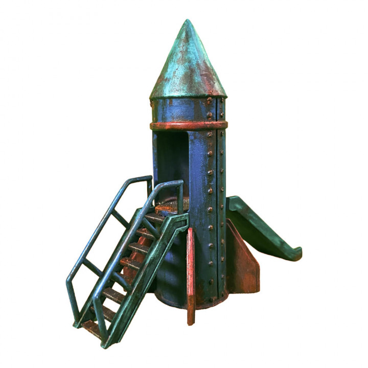 3D Printable Soviet Rocket Slide by Tiny Furniture