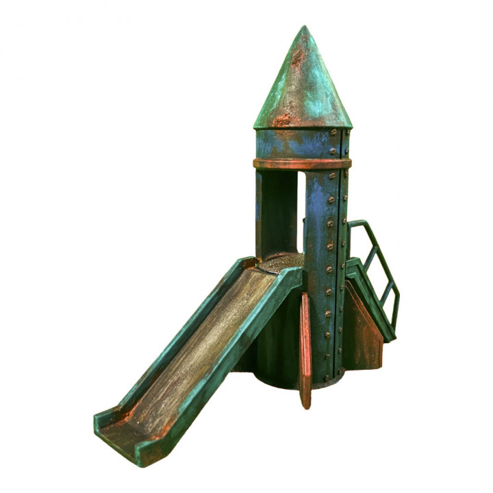 3D Printable Soviet Rocket Slide by Tiny Furniture