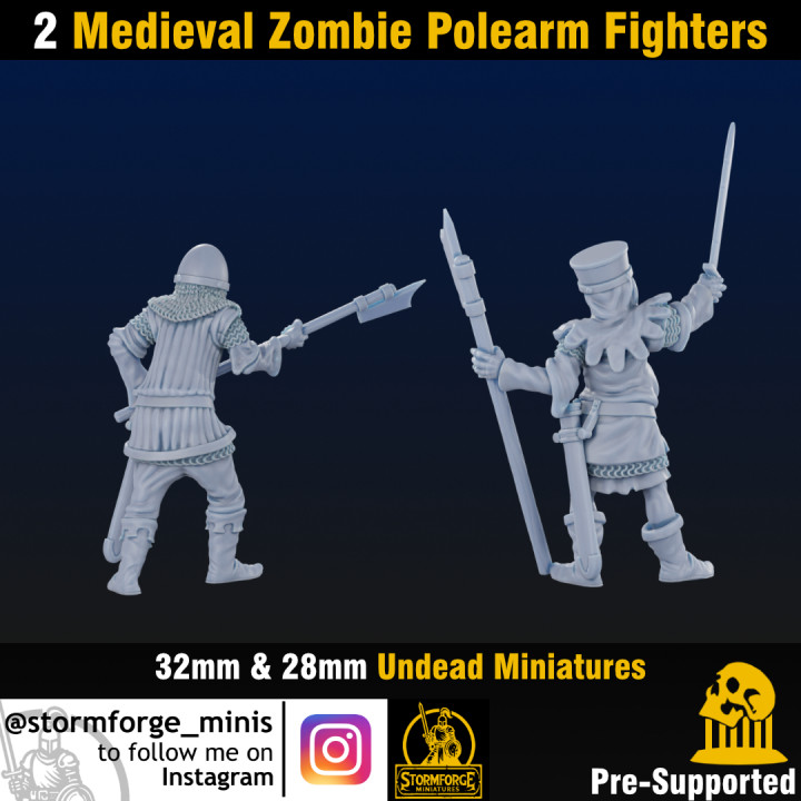 3D Printable Corpse Walkers: Revival Collection by Stormforge Miniatures