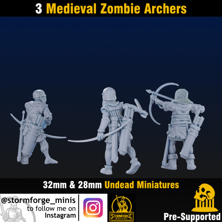 3D Printable Corpse Walkers: Revival Collection by Stormforge Miniatures
