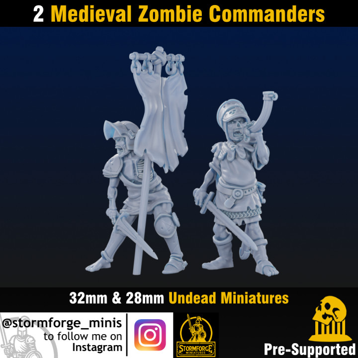 3D Printable Corpse Walkers: Revival Collection by Stormforge Miniatures