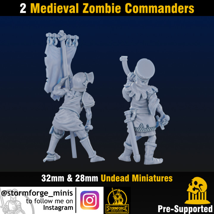 3D Printable Corpse Walkers: Revival Collection by Stormforge Miniatures