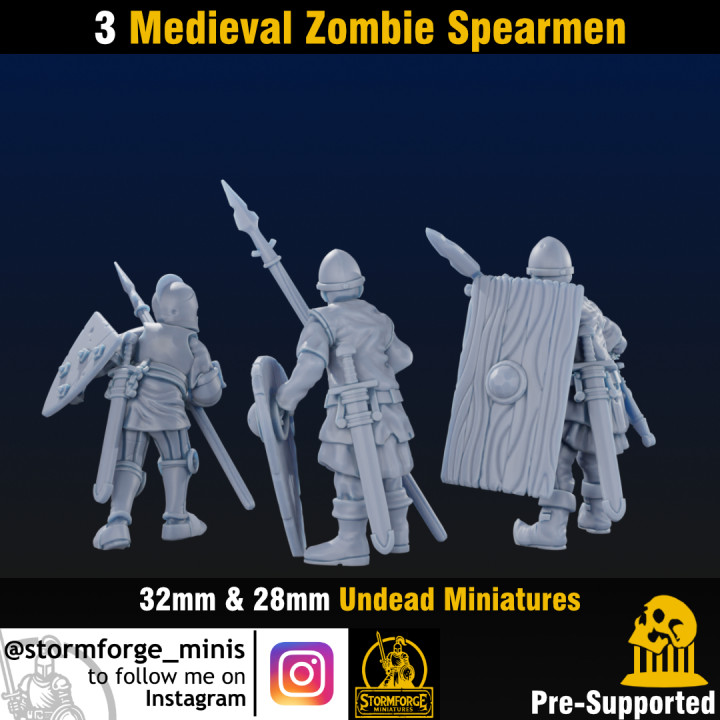 3D Printable Corpse Walkers: Revival Collection by Stormforge Miniatures