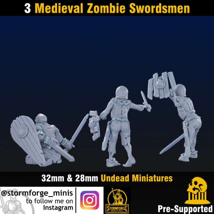 3D Printable Corpse Walkers: Revival Collection by Stormforge Miniatures