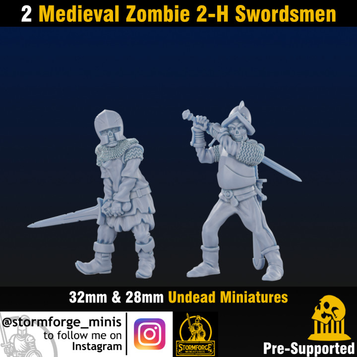 3D Printable Corpse Walkers: Revival Collection by Stormforge Miniatures