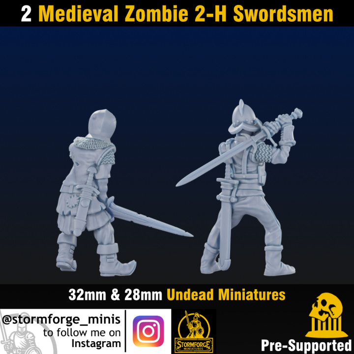 3D Printable Corpse Walkers: Revival Collection by Stormforge Miniatures