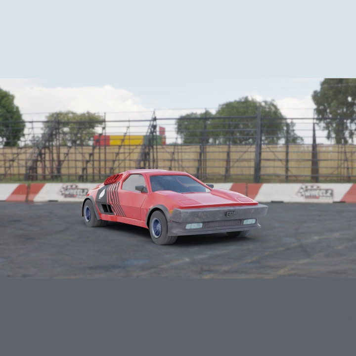 3D Printable EMC Rail-9000 Weaponised Car by Artess Designs