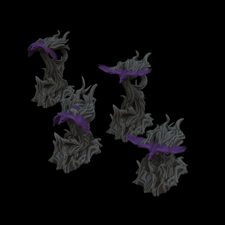 3D Printable Raven Shadow Spawns by MiniaturesCraze