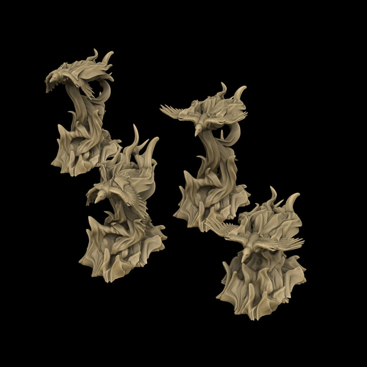 3D Printable Raven Shadow Spawns by MiniaturesCraze