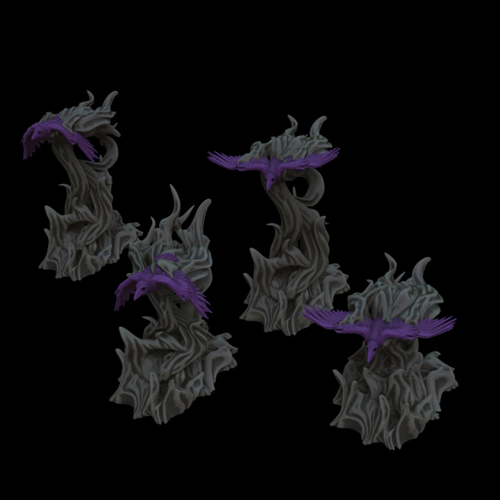 3D Printable Raven Shadow Spawns by MiniaturesCraze